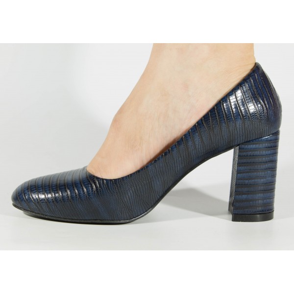 Pantofi bleumarini office, gel pe talpa, 525113