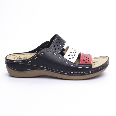 Saboti/Papuci Negri Medicinali Ortopedici cu Gel - Model 154142